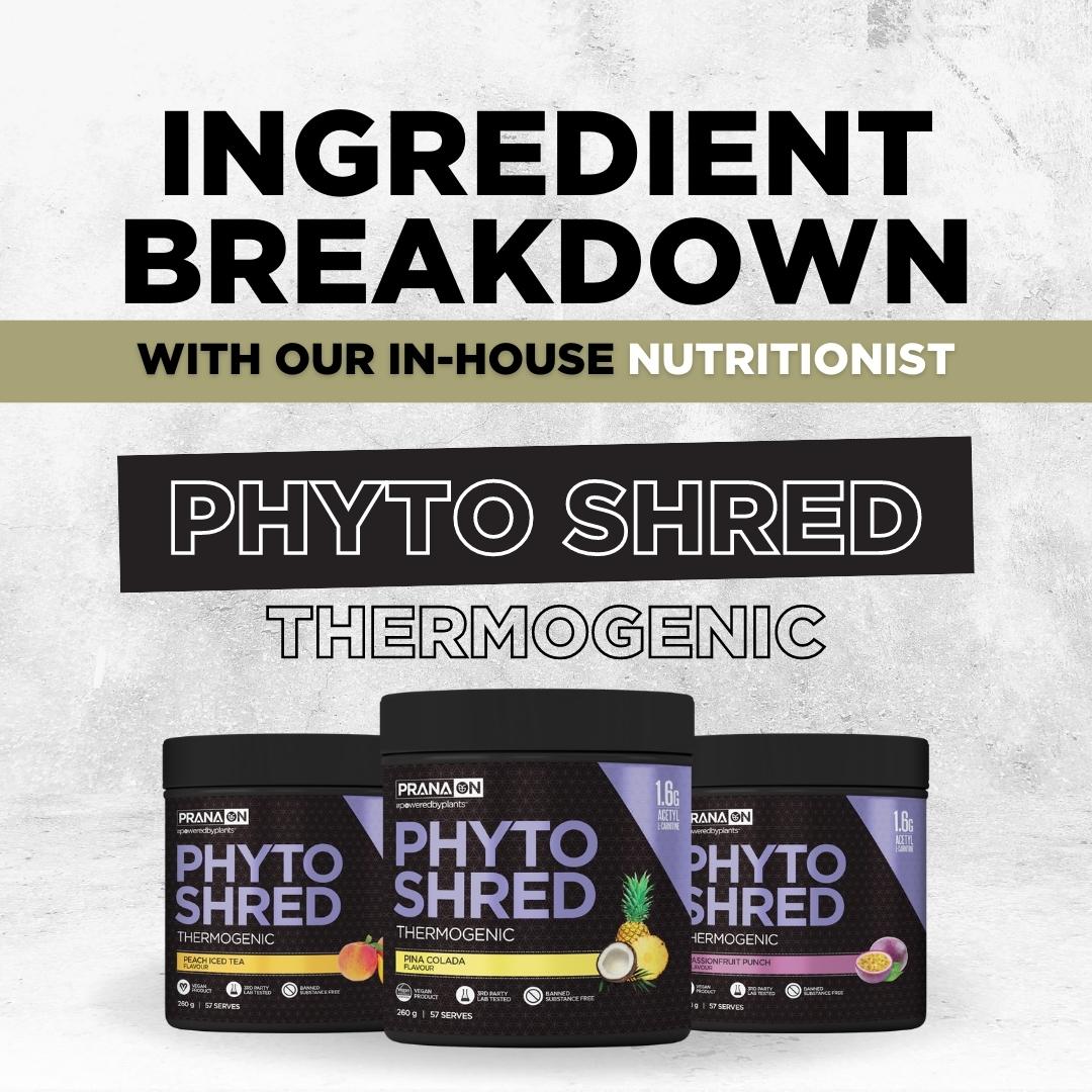 PHYTO SHRED - THERMORGENIC - INGREDIENT BREAKDOWN WITH OUR NUTRITIONIS